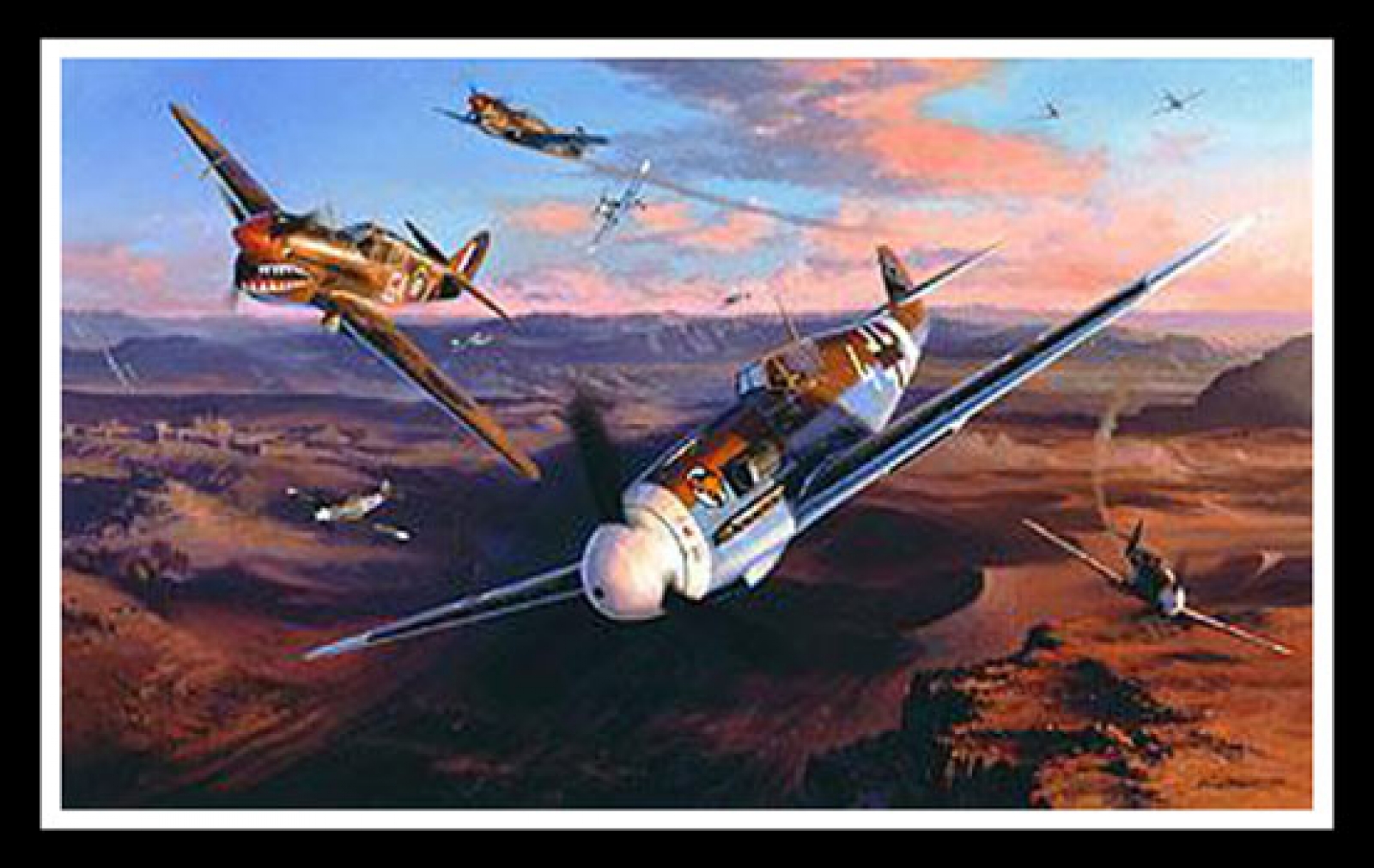 Desert Sharks and Eagles ~ Nicolas Trudgian | Beacon Light Aviation Art